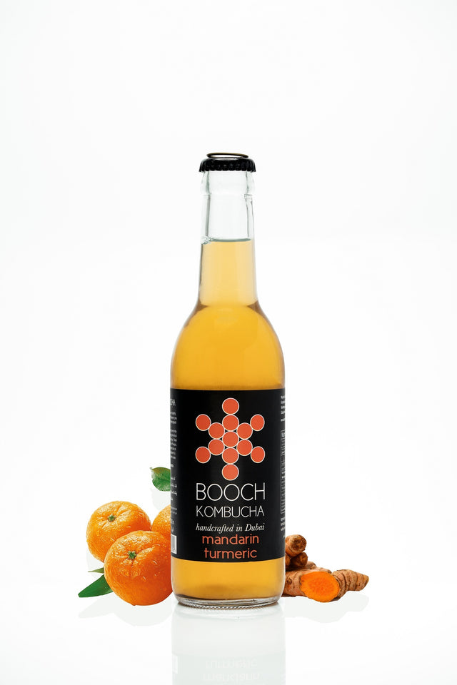 Mandarin Turmeric Kombucha 300ml – Scoop Wholefoods UAE